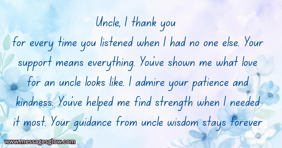 50 Glowing and Heartfelt Messages for Uncle