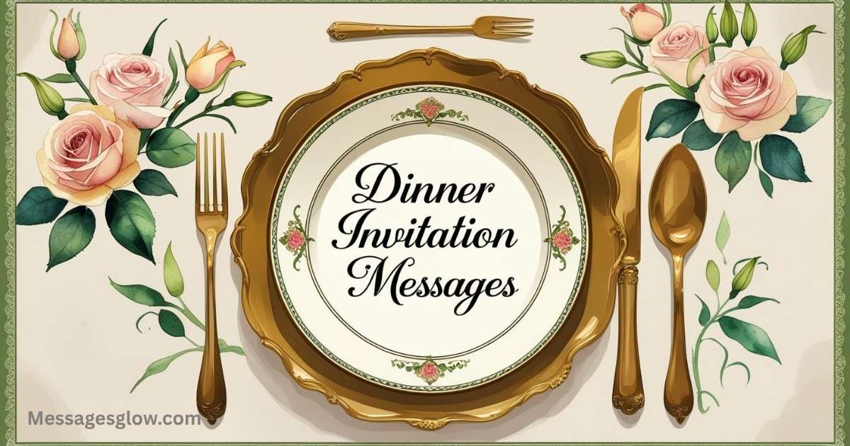 180+ Best Dinner Invitation Message to Impress Your Guests - Glowing ...