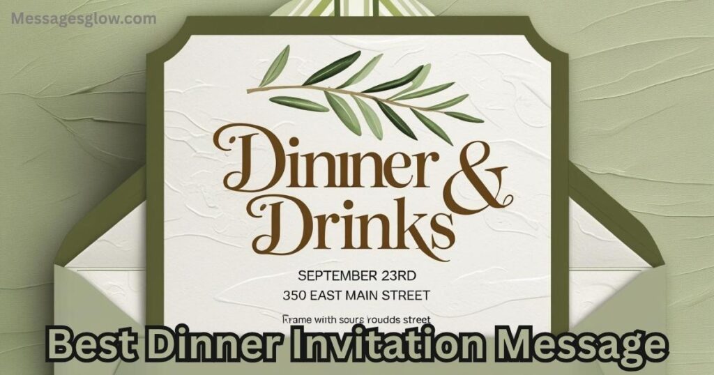 180+ Best Dinner Invitation Message to Impress Your Guests - Glowing ...