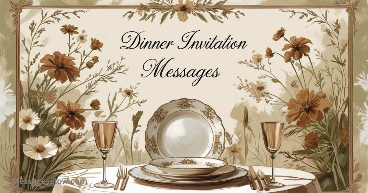 180+ Best Dinner Invitation Message to Impress Your Guests - Glowing ...